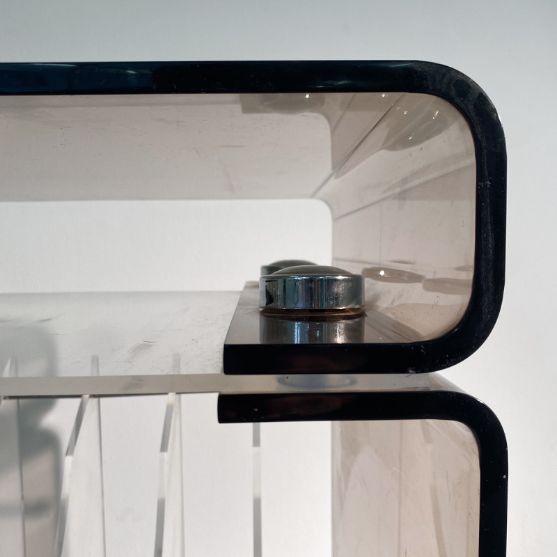 PPs Vintage Design | Roche Bobois Perspex Vinyl Cabinet Michel Dumas 1970